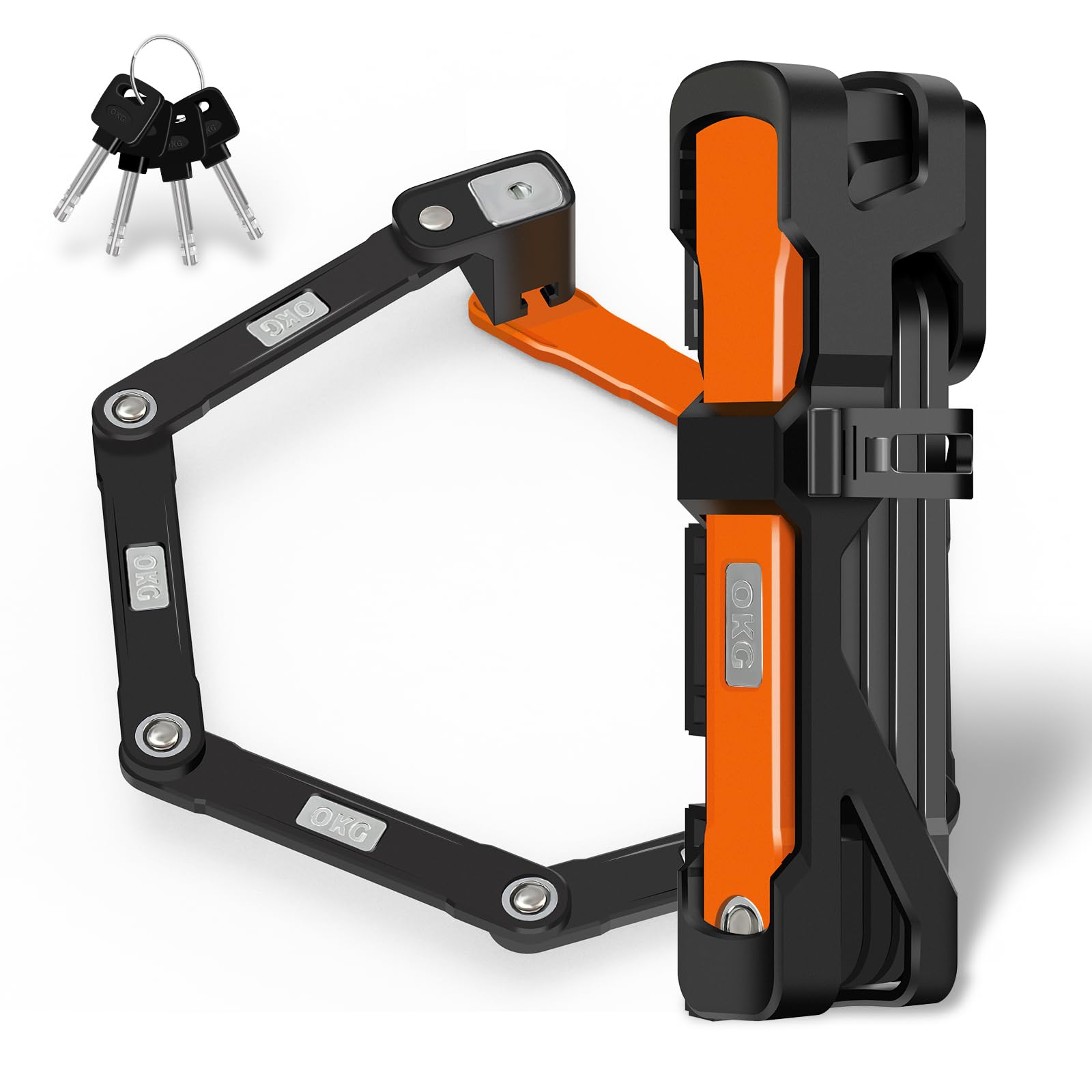 Amazon.com: OKG Folding Bike Lock - 3ft Heavy Duty Foldable Bicycle ...