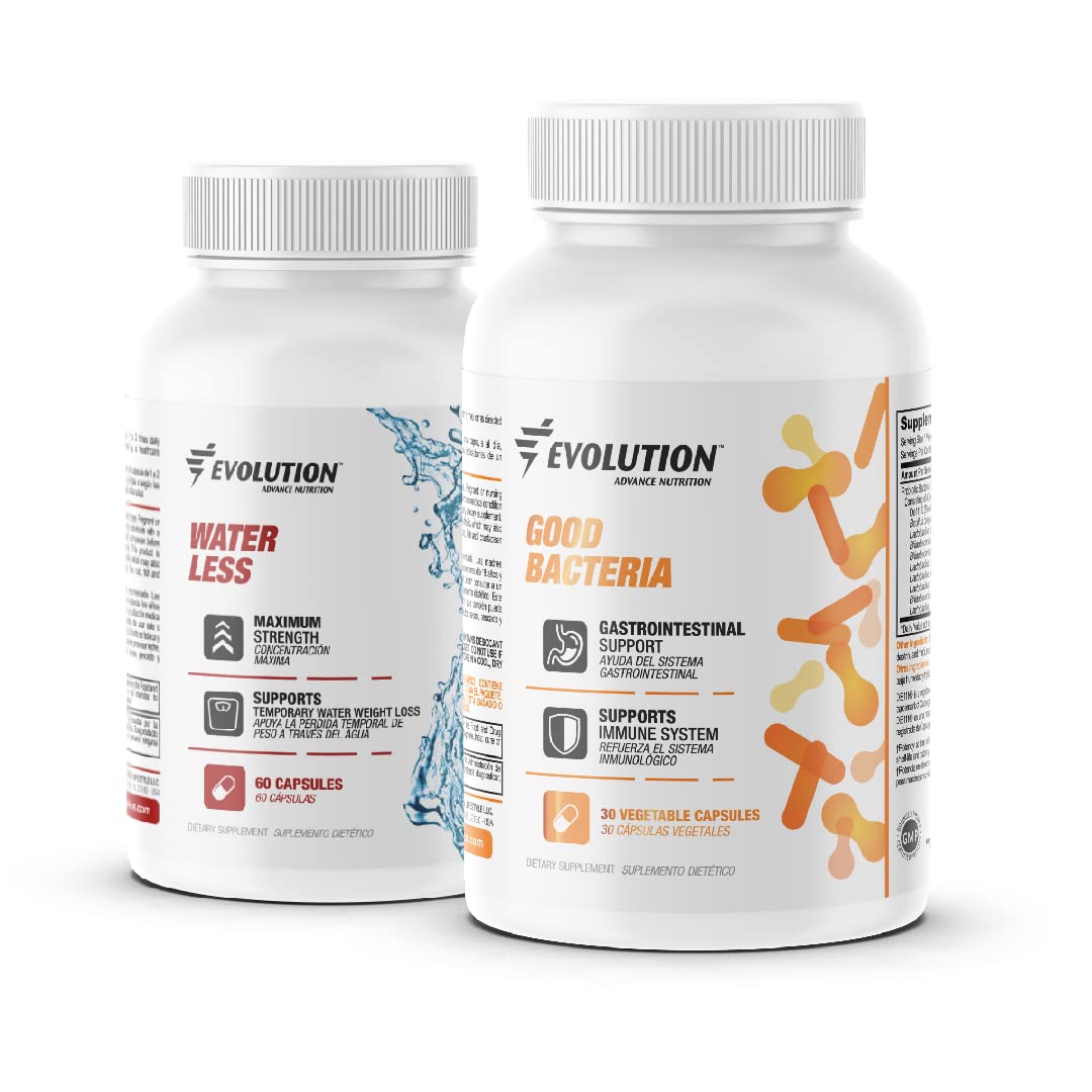 Amazon.com: Evolution Advance Nutrition Pro Daily Probiotic (30 Capsules) + Water Less (60 ...