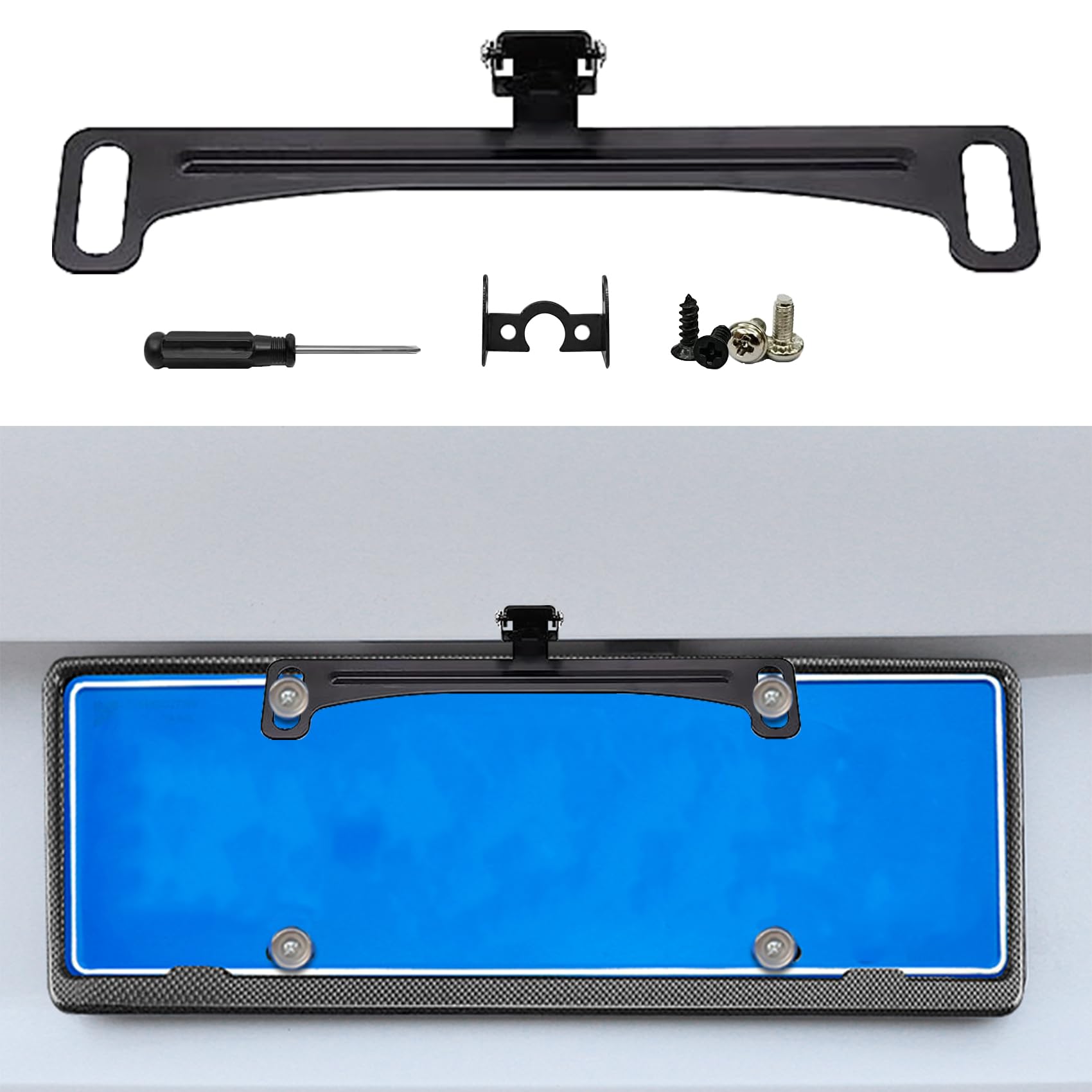 Amazon.com: Zufoty Universal Car Rear View Camera License Plate Bracket ...