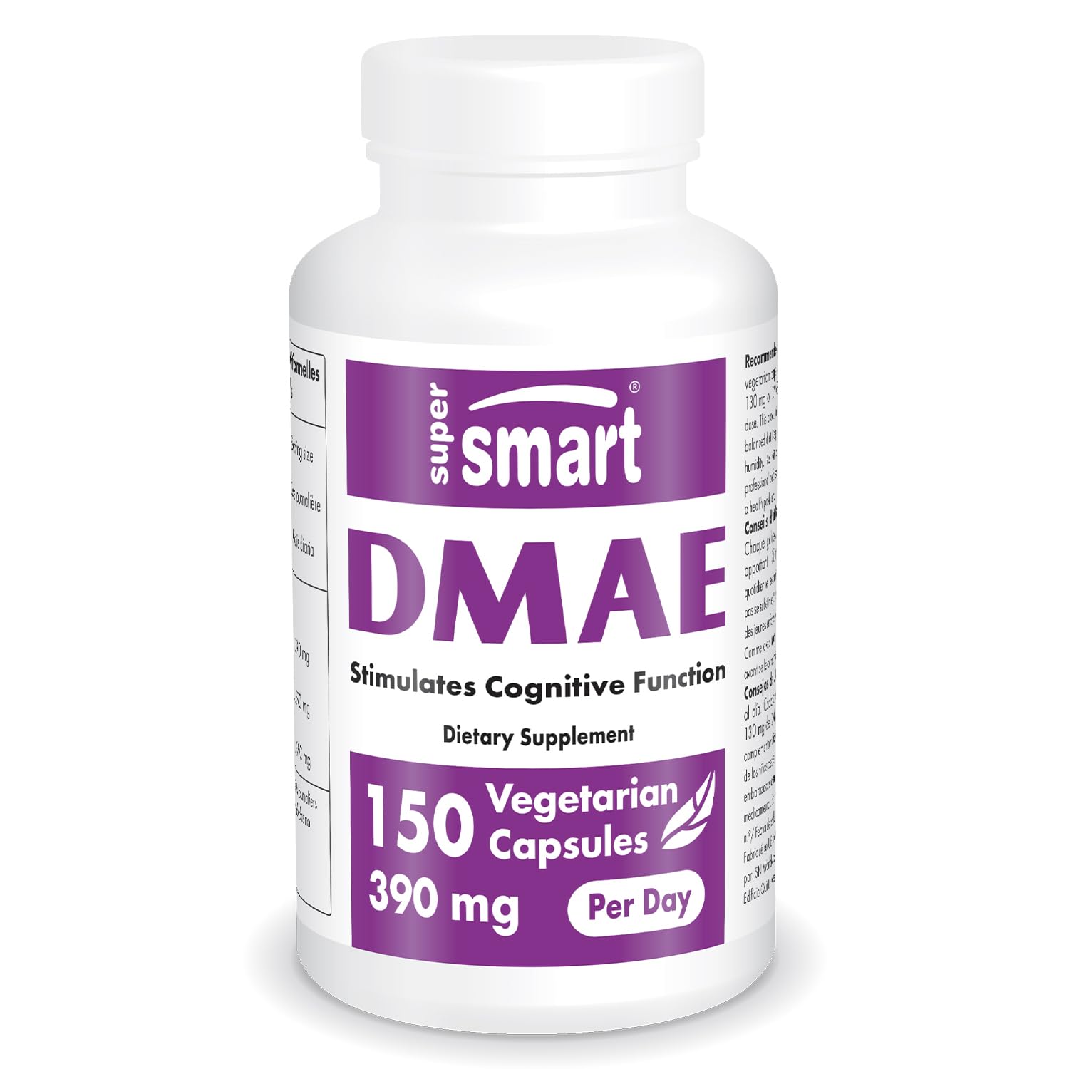 Buy Supersmart - DMAE Supplement 390mg per Day (Dimethylaminoethanol ...