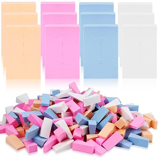 Amazon.com : 480 Pieces Makeup Wedges Sponges Cosmetic Sponge Wedges ...