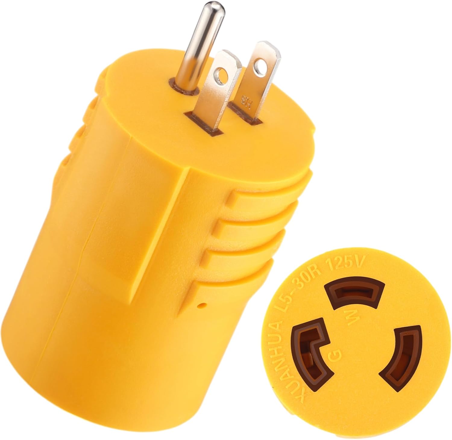 Amazon.com: Kanayu 30 Amp to 15 Amp 110 Volt RV Adapter Compatible with ...