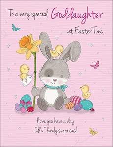 Amazon.com : Piccadilly Greetings Traditional Easter Card Goddaughter ...