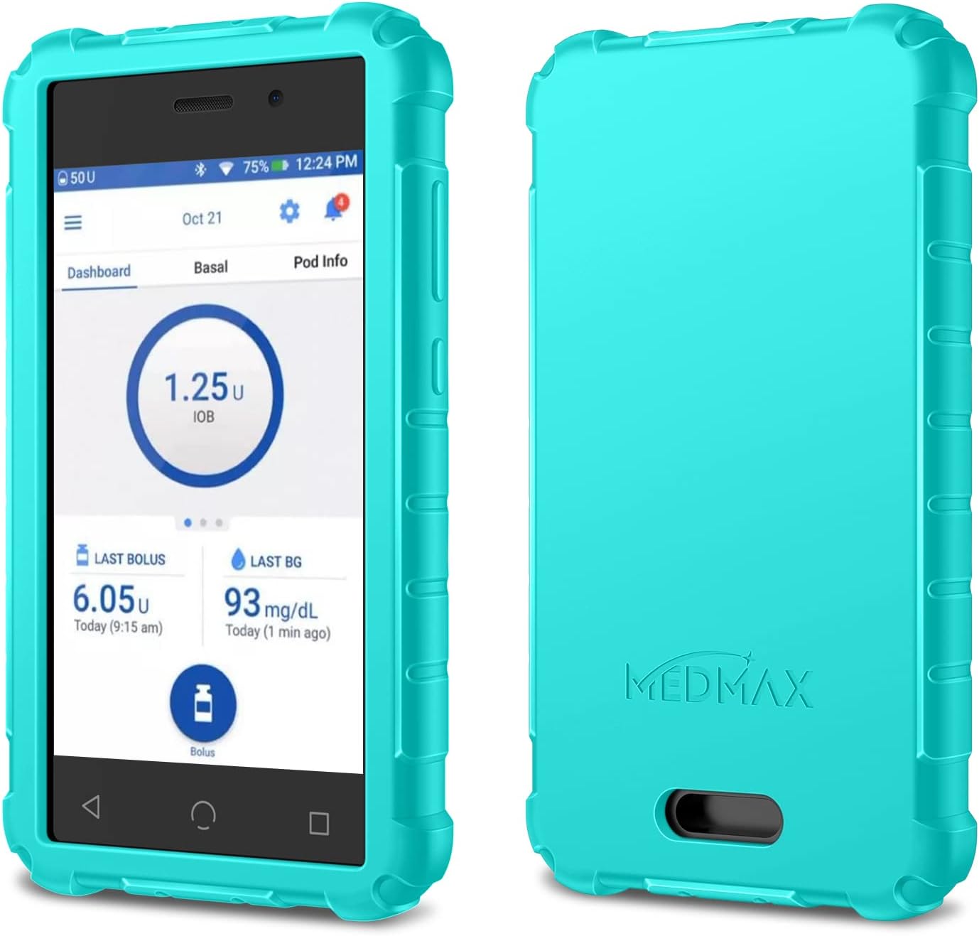 Amazon.com: MEDMAX Silicone Case for Omnipod Dash PDM (Personal ...