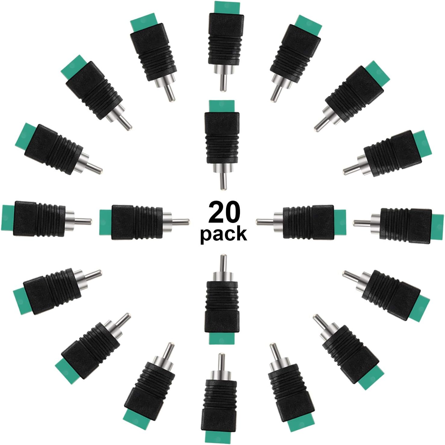 Amazon.com: Weewooday 20 Piece Speaker Wire Adapter, Phono Plug ...