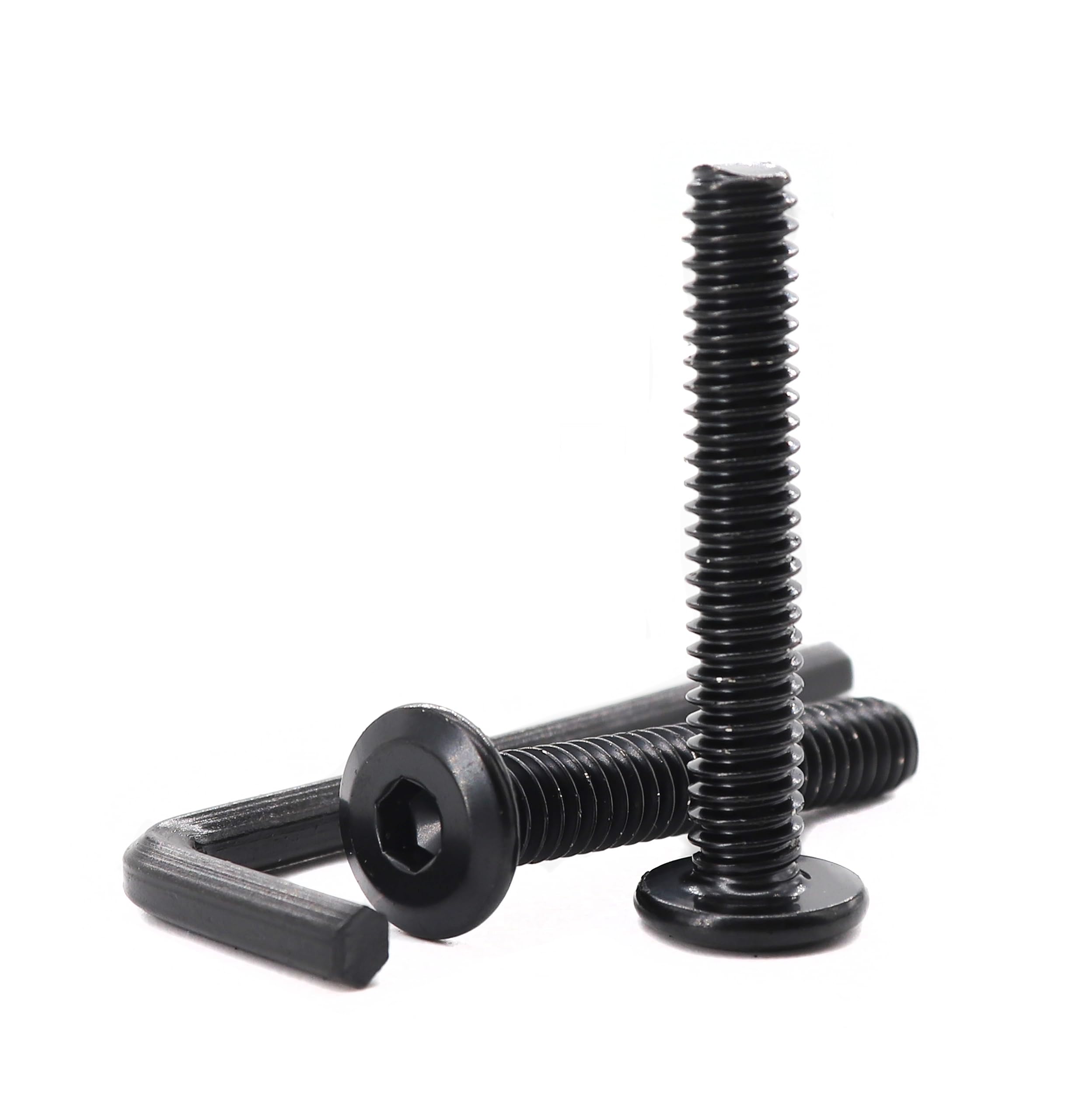 Snapklik.com : 10pcs 1/4"-20 X 2-1/2" Black Rivet Countersunk Socket ...