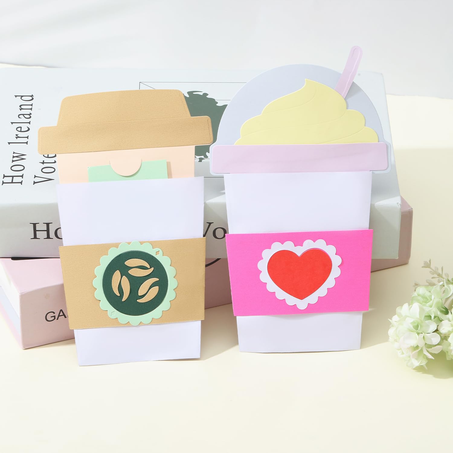 Snapklik.com : Coffee Cup Gift Card Holder Cutting Dies For Card Making ...