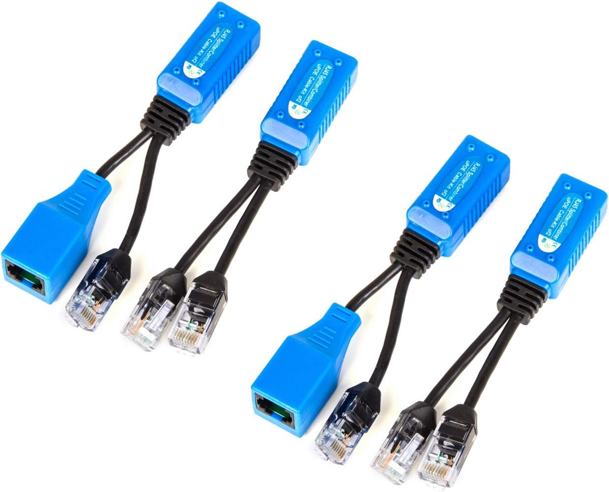 Amazon.com : XENOCAM 2 Pair RJ45 Ethernet Cable Combiner/Splitter ...