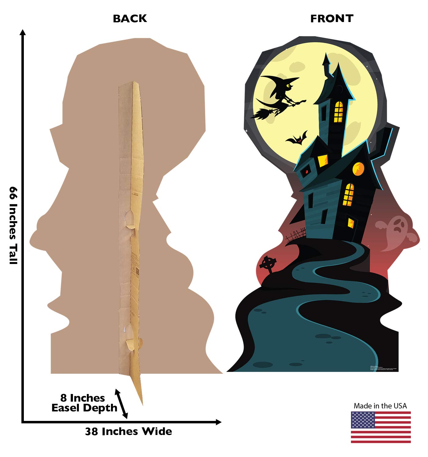 Haunted House Cardboard Cutout How To Make Haunted House For Halloween