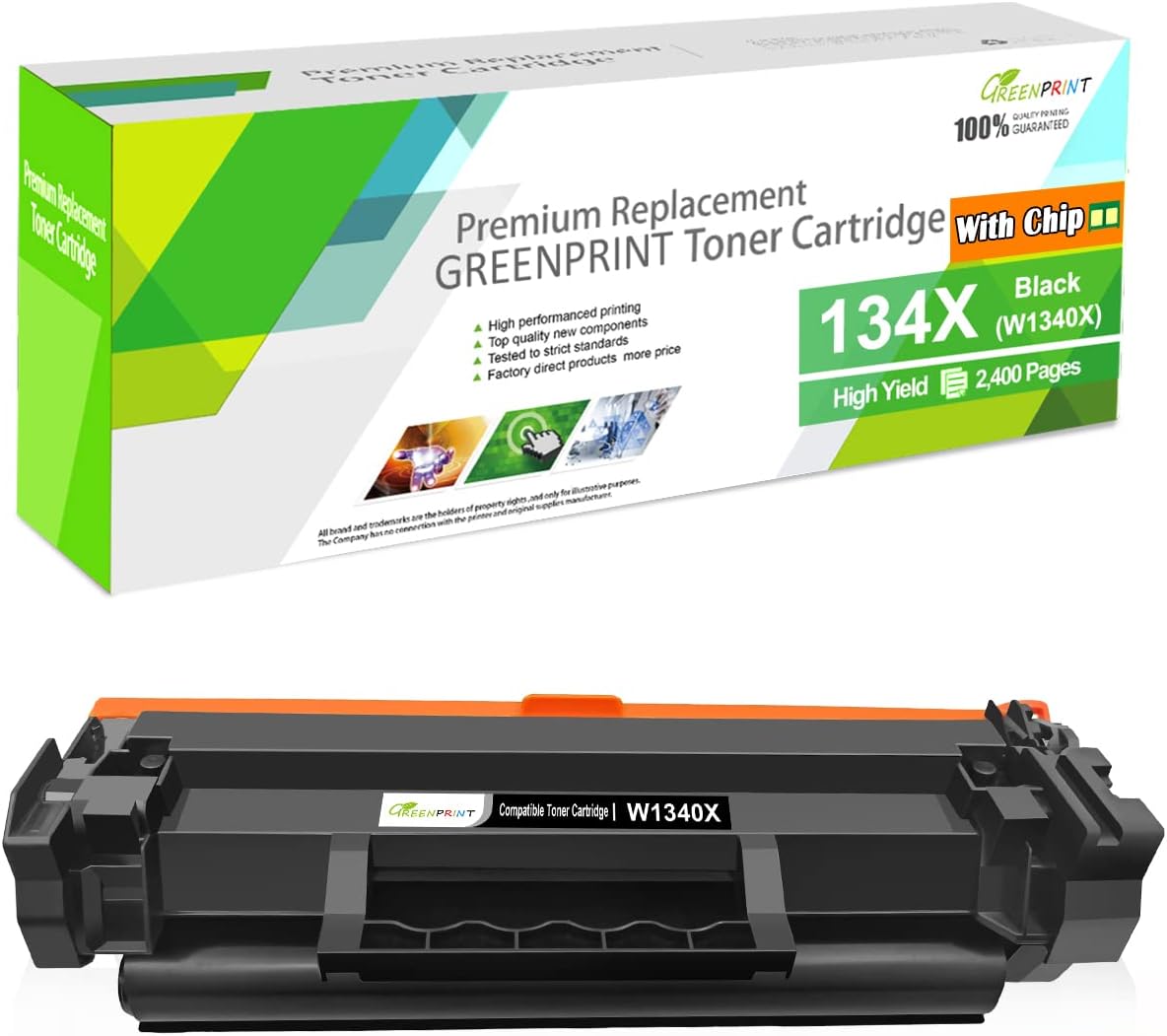 [ With CHIP ] Compatible Toner Cartridge 134X W1340X ( 134A W1340A ...