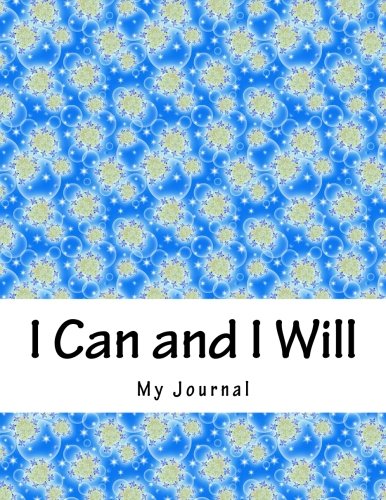 I Can and I Will: Inspirational Aqua Blue Glitter Bubble Pattern Design ...