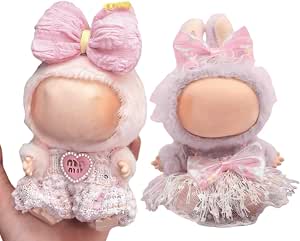 Amazon.com: Clothes for 15-17CM Dolls,Outfit for Labus (No Doll),Two ...