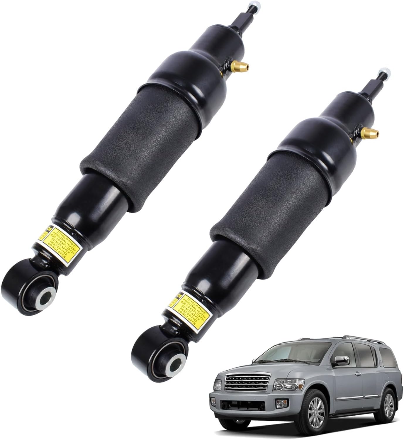 Amazon.com: A-Premium 2Pcs Rear Air Suspension Strut Shock Absorber Set ...
