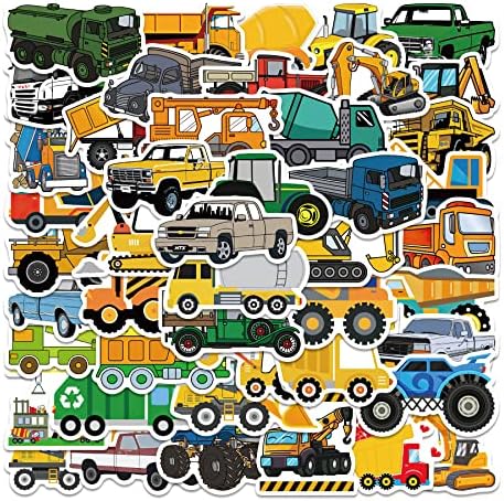 50pcs Transportation Vehicle Truck Stickers Decals for Kids Toddlers ...