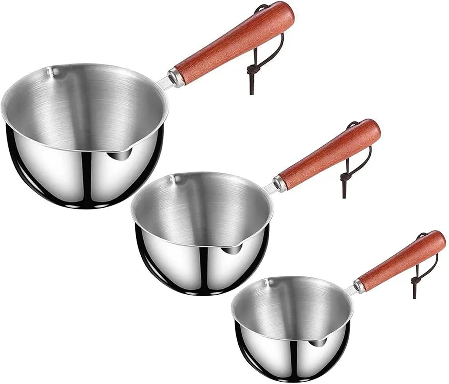 Amazon.com: Mini Sauce Pan, 3PCS Mini Sauce Pan 180/300/500ml Small ...