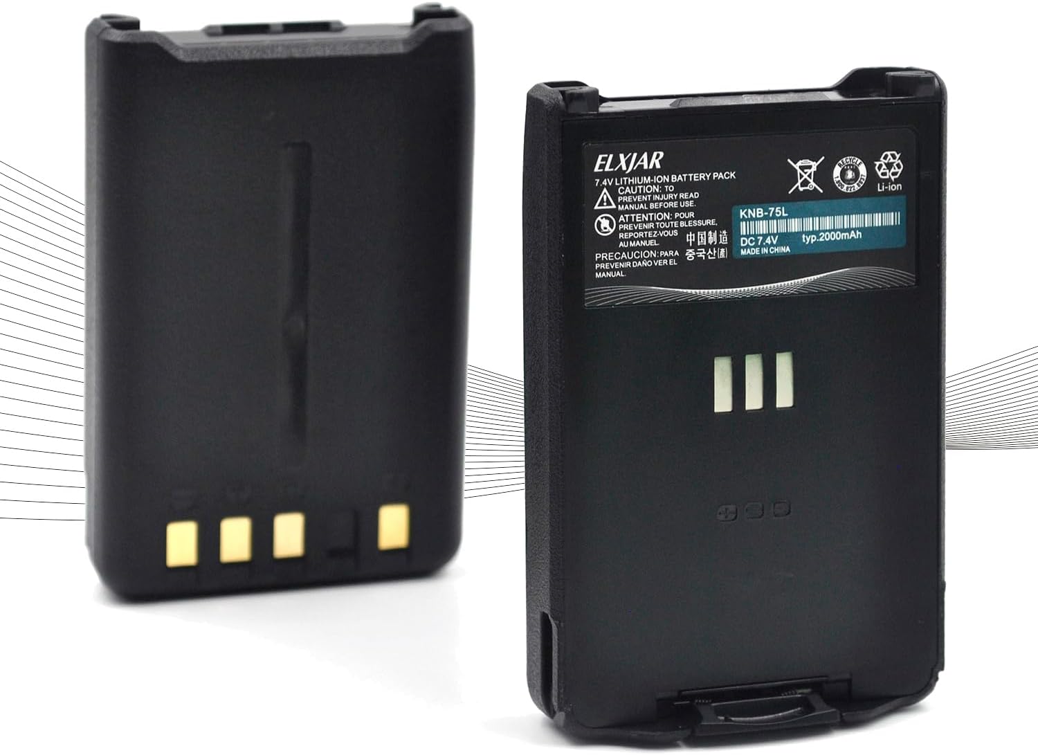 Amazon.com: ROWSHEP (2-Pack) 7.4V 2000mAh Li-ion Battery Replacement ...