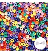 Amazon.com: Quefe 500pcs Craft Beads for Jewelry Making, for Bracelets ...