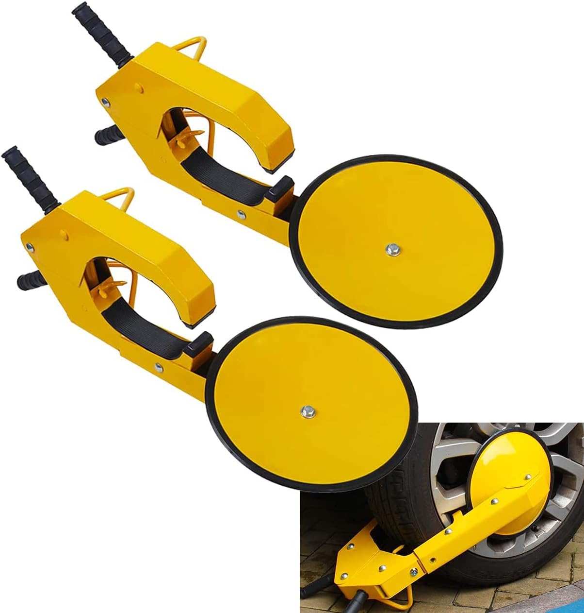 Amazon.com: ALAVENTE Car Wheel Locks, 2pcs Wheel Lock Clamp Boot Tire ...
