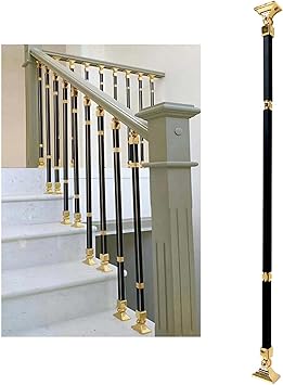Amazon.com: Aluminum Stair Balusters with Screws, Black ＆ Gold Modern ...