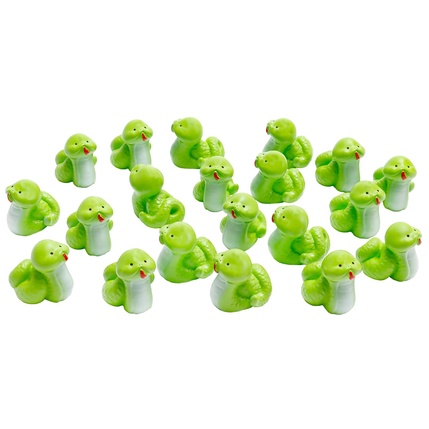Amazon.com: 20 Pcs Miniature Snake Figurine Resin Snake Mini Snake ...