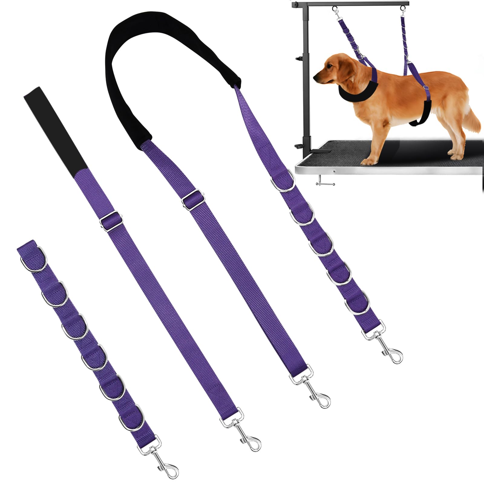 Amazon.com : ASOCEA Dog Grooming Belly Straps Pet Bathing Restraint ...