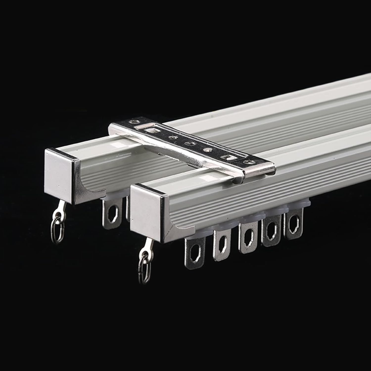 TEN-HIGH Curtain Double Tracks, Aluminium Ceiling Mounted Curtain ...