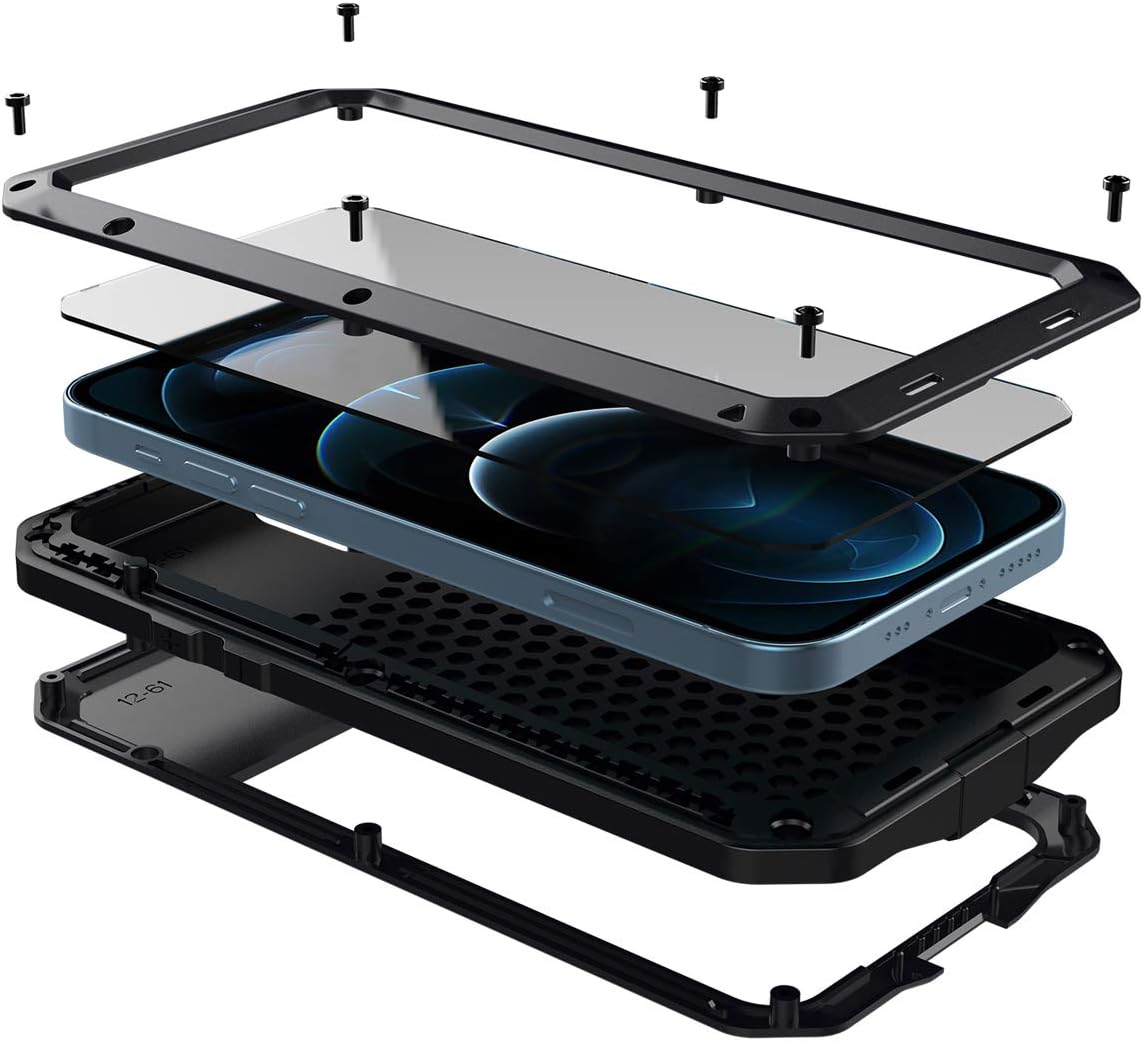 Amazon.com: Marrkey for iPhone 12 Case,Full Body Protective Cover Heavy ...