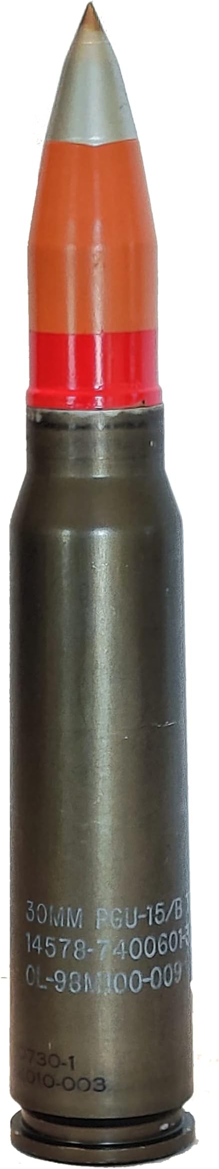 Amazon.com: General Dynamics A-10 30mm Shell Casing W/ Colored Plastic ...