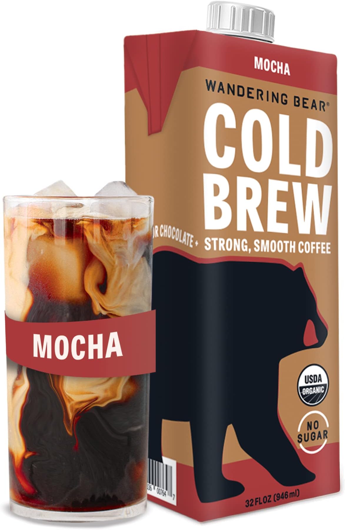 Amazon.com: Wandering Bear Organic Mocha Cold Brew Coffee, Iced Coffee ...