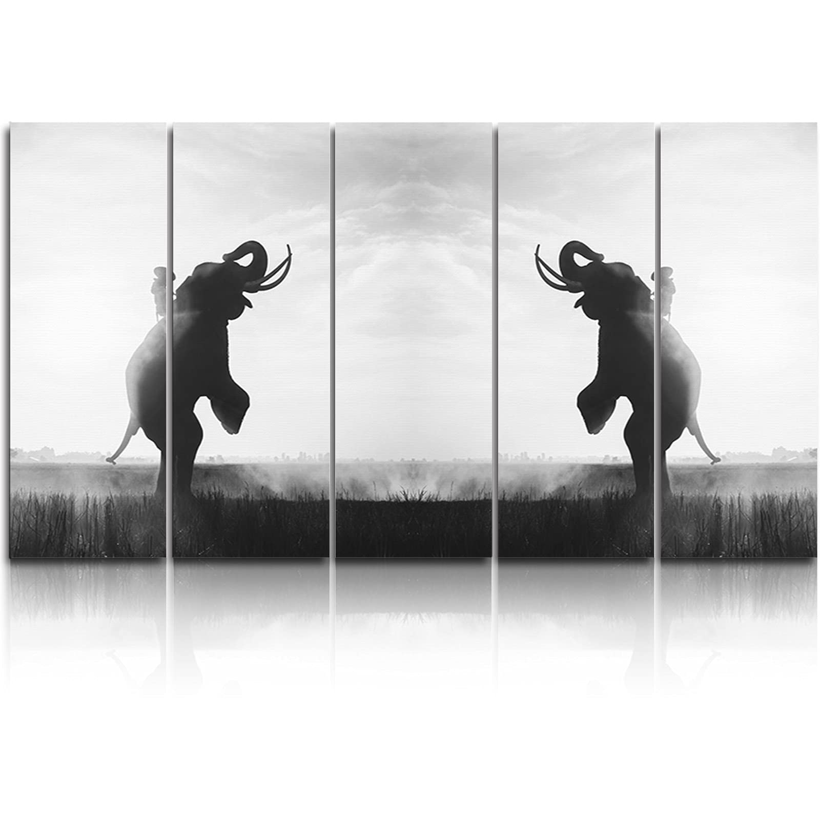 Modern Elephant Silhouette