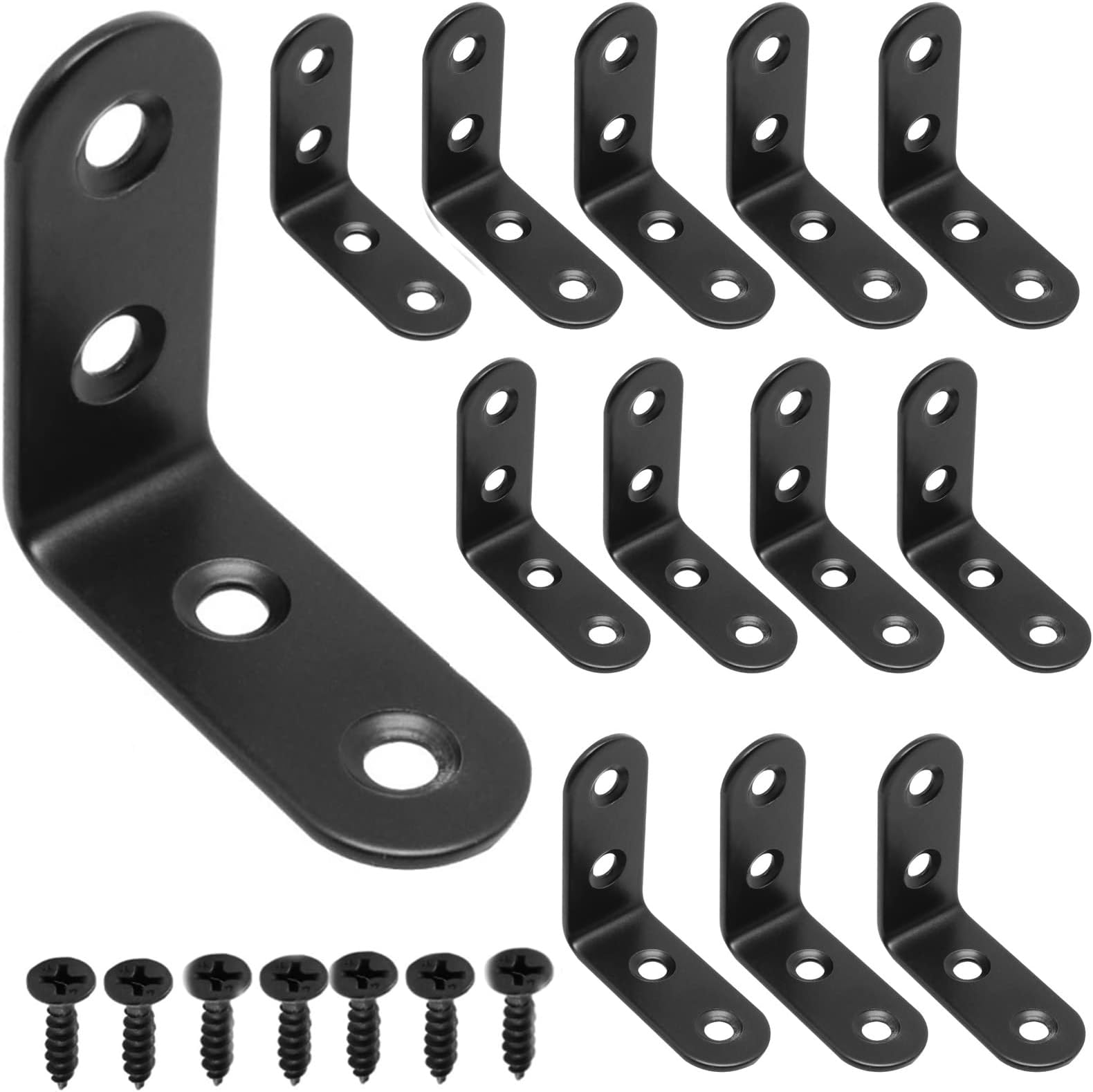 Amazon.com: L Bracket - 16 PCS Stainless Steel Corner Brace,90 Degree ...
