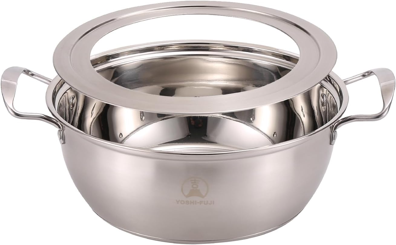 Amazon | 吉冨士工芸 IH対応 せいろ用蒸し鍋 18cm 21cm 24cm せいろ対応 中華 せいろ専用 底面2層仕様ステンレス蒸し器 (24cm蒸し板付鍋のみ(IH対応 ...