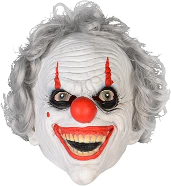 Amazon.com: CrosCentury Halloween Clown Mask Scary Smiley Clown Mask ...