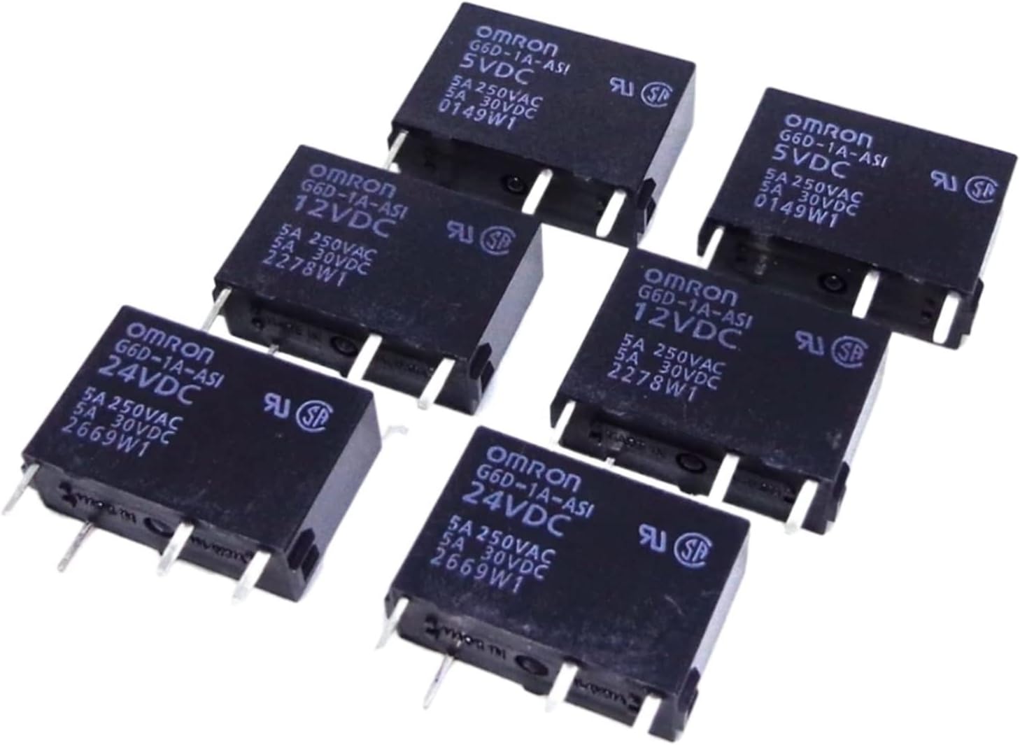 Omron Relays 5-Pin Pins 10-Pack Of OMRON G6D-1A-ASI-24VDC Relays - 4 ...