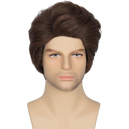 Amazon.com: Mens 70s 80s Wig Missuhair Prince Wig Short Wavy Shaggy ...