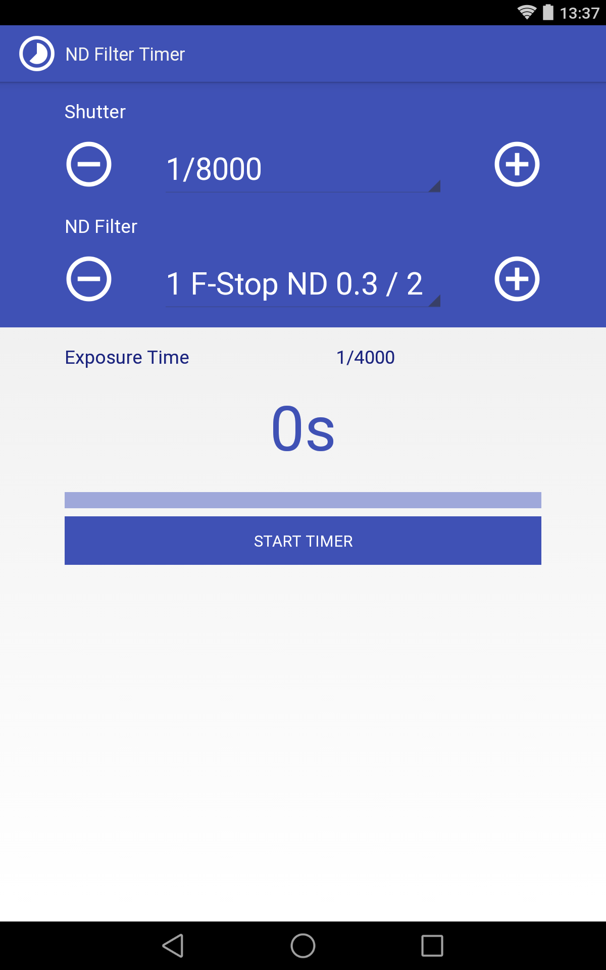 ND Filter Timer - App on Amazon Appstore