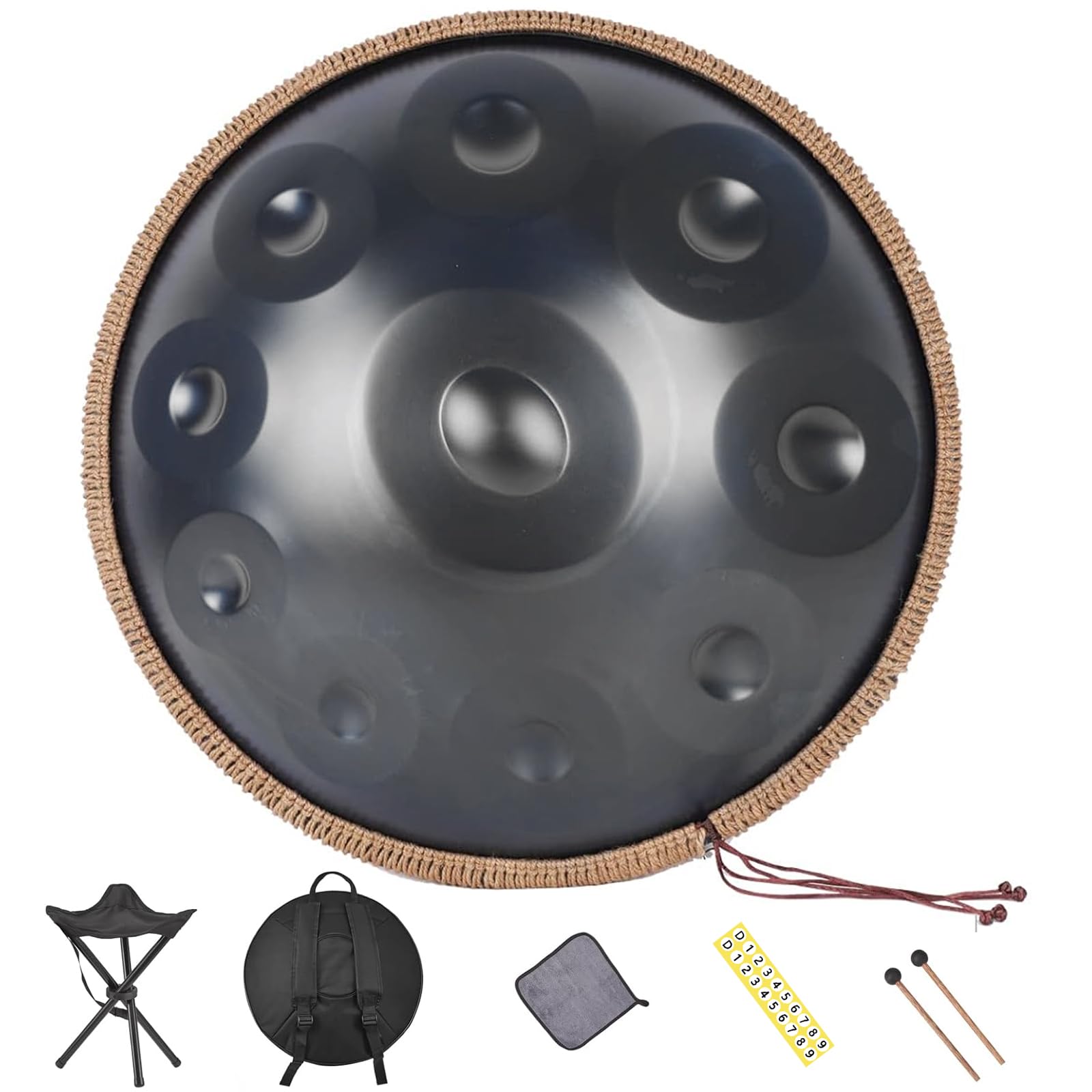 1 x RAW Customer Returns Handpan Drum - 22 Inches D Minor 10 Notes ...