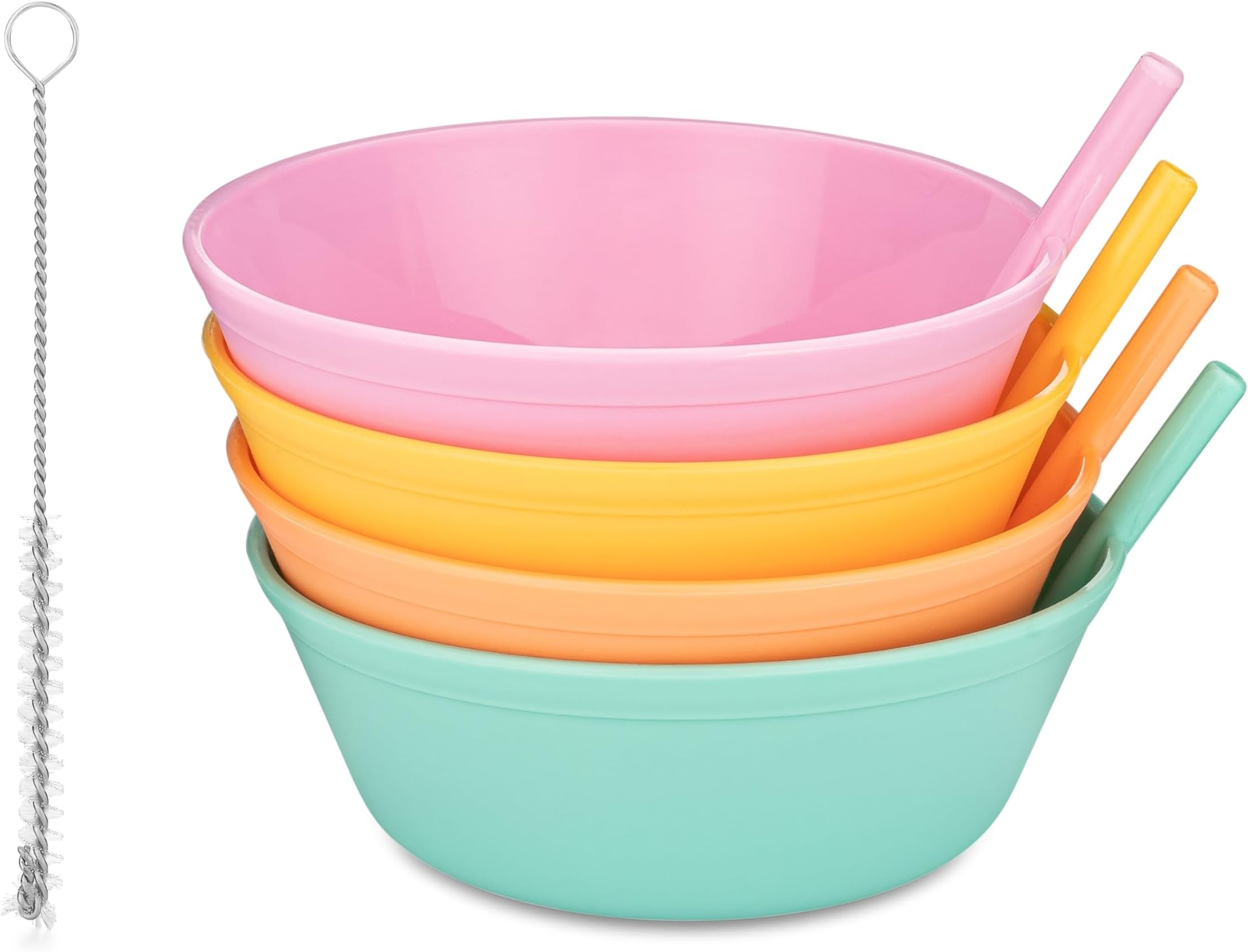 Amazon.com | Paw Patrol Childrens Sipper Cereal Bowl With Straw (Green ...