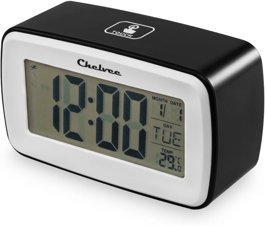 Amazon.com: Chelvee Alarm Clock, Recording Digital Smart Alarm Clock ...