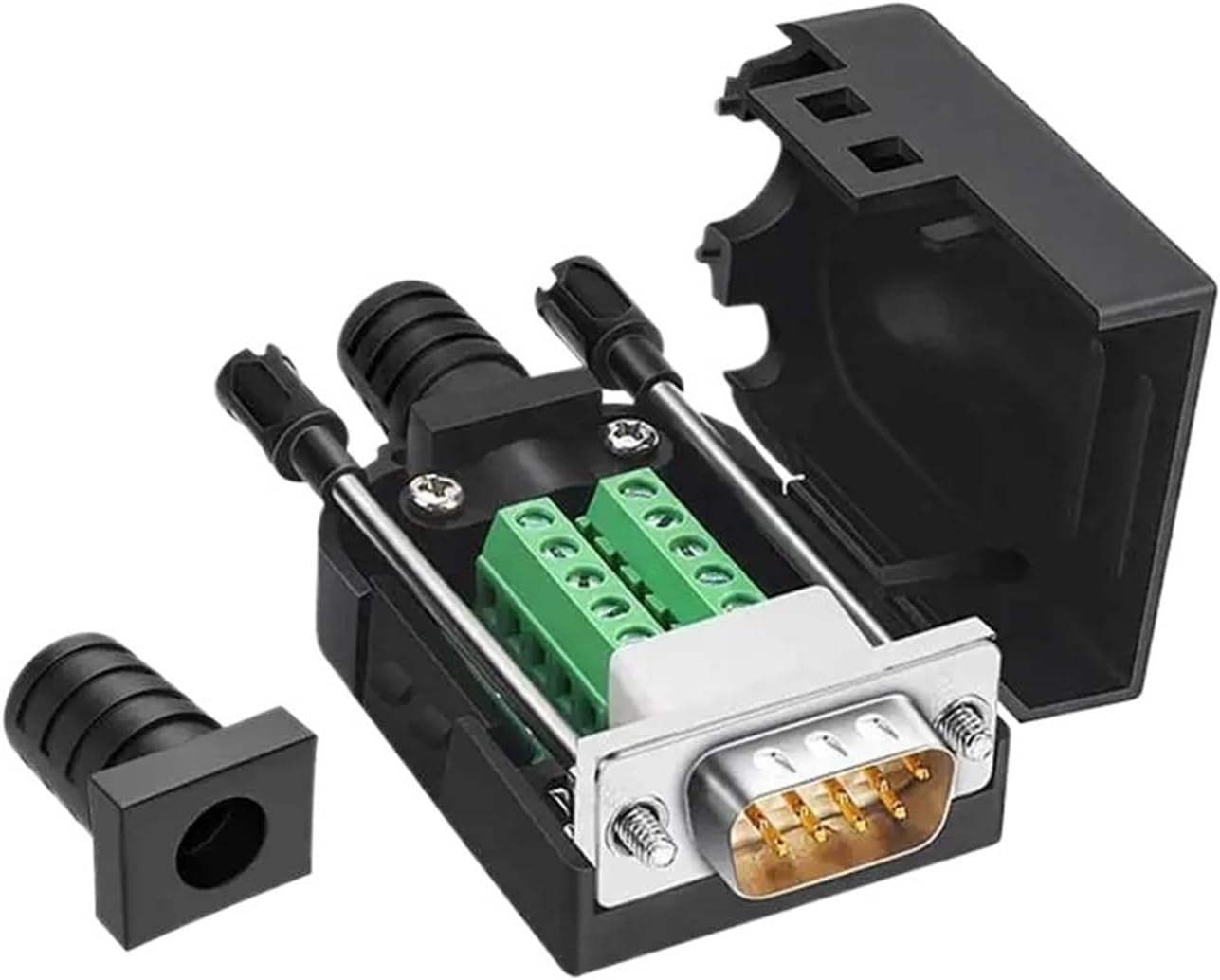 Amazon.co.jp: Qingqing Store DB9 Connector D-SUB 9 Pin Male Female Plug ...