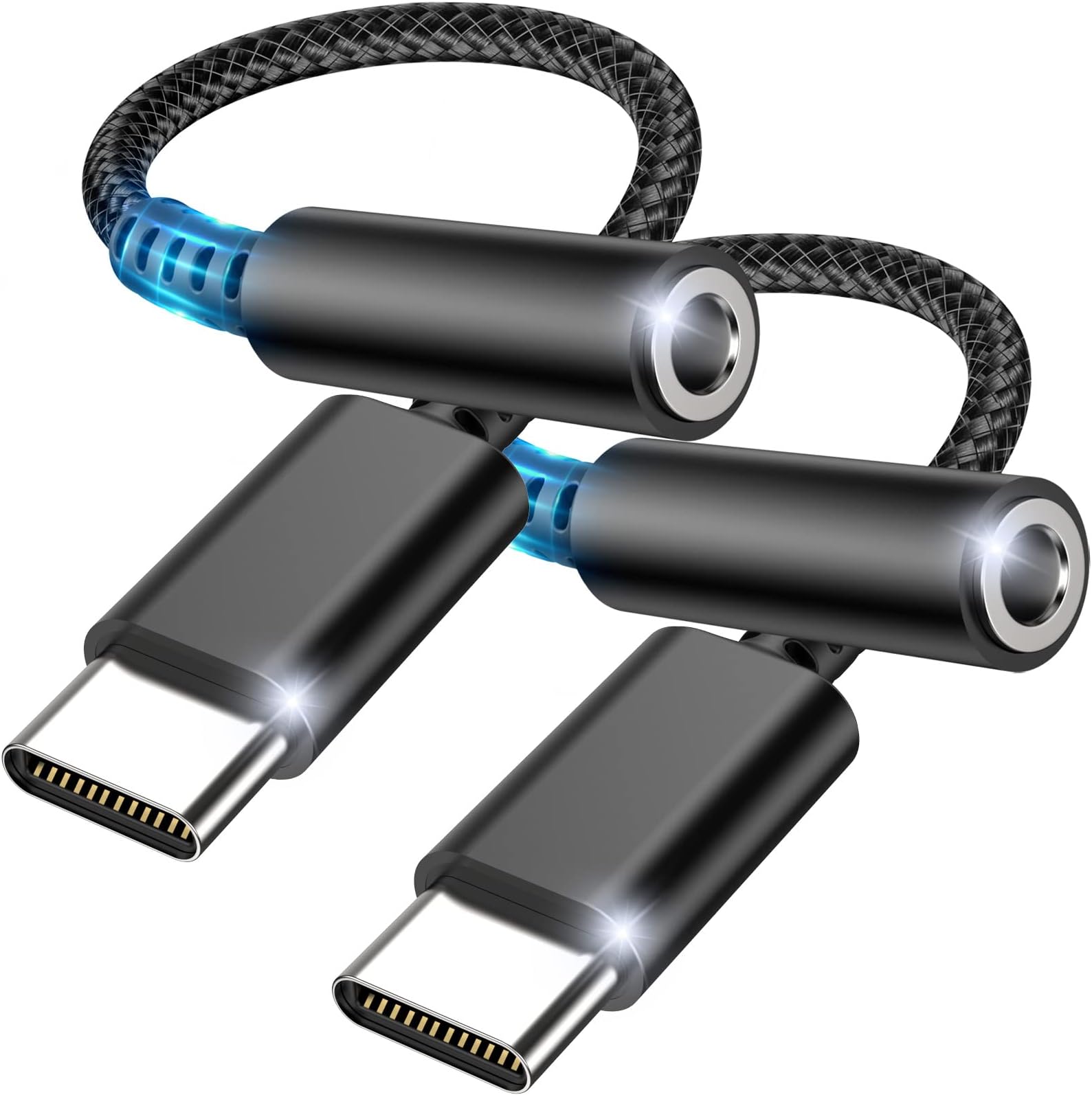 CKCN USB C zu 3.5mm Klinke, USB C Aux Adapter zu Kopfhörer Jack Audio ...