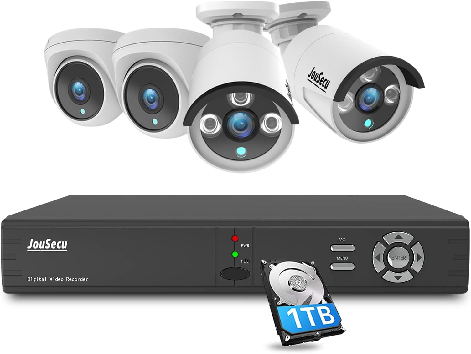 Amazon.com : Swann Home DVR Security Camera System with 1TB HDD, 8 ...