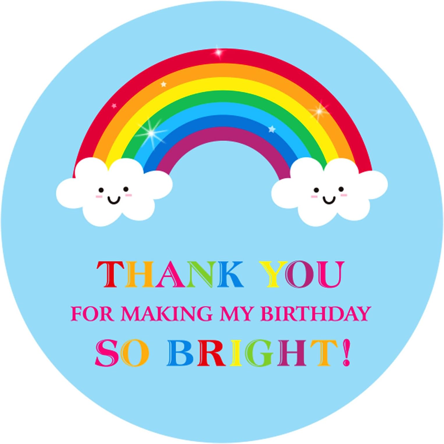 Amazon.com: Thank You for Celebrating with Me Stickers 2 Inch Thank You ...