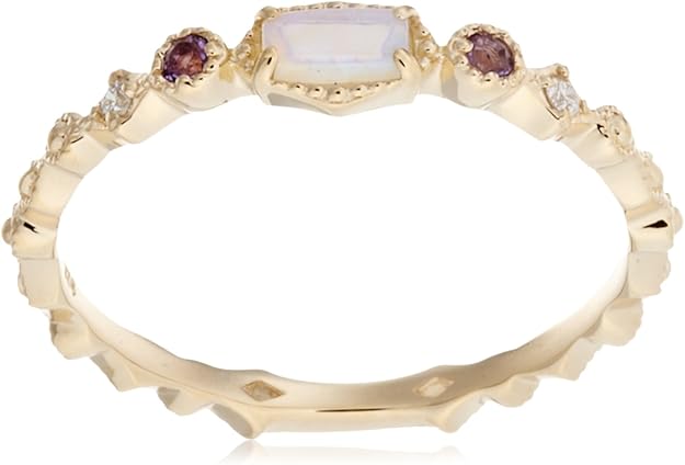 Amazon.co.jp: [アガット・クラシック] agete CLASSIC 【K14オパールリング】 : ファッション