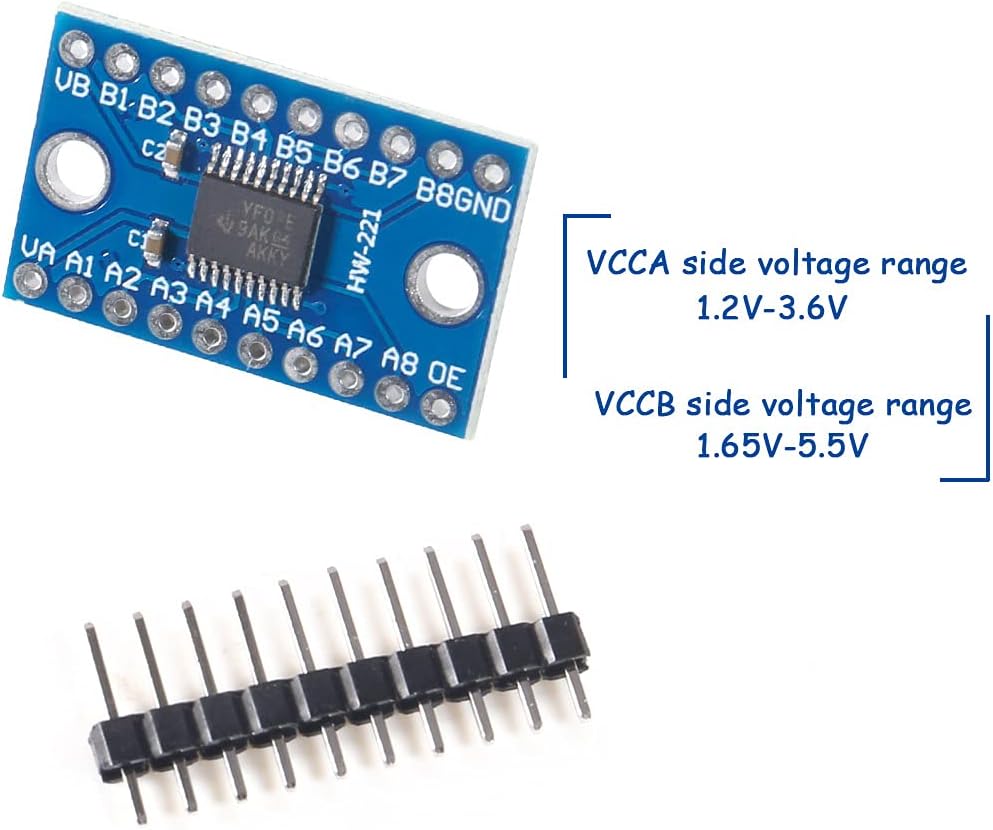 ALAMSCN 8PCS TXS0108E Logic Level Converter 8 Way 8 Channel Bi ...