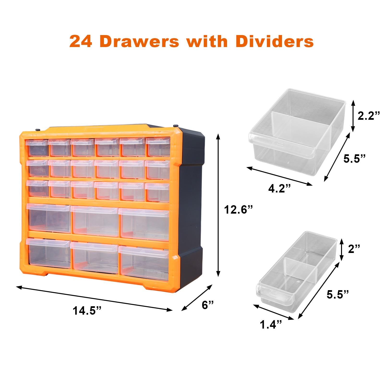 Snapklik.com : TCE AG2260U Torin 24 Drawers Storage Cabinet Organizer ...