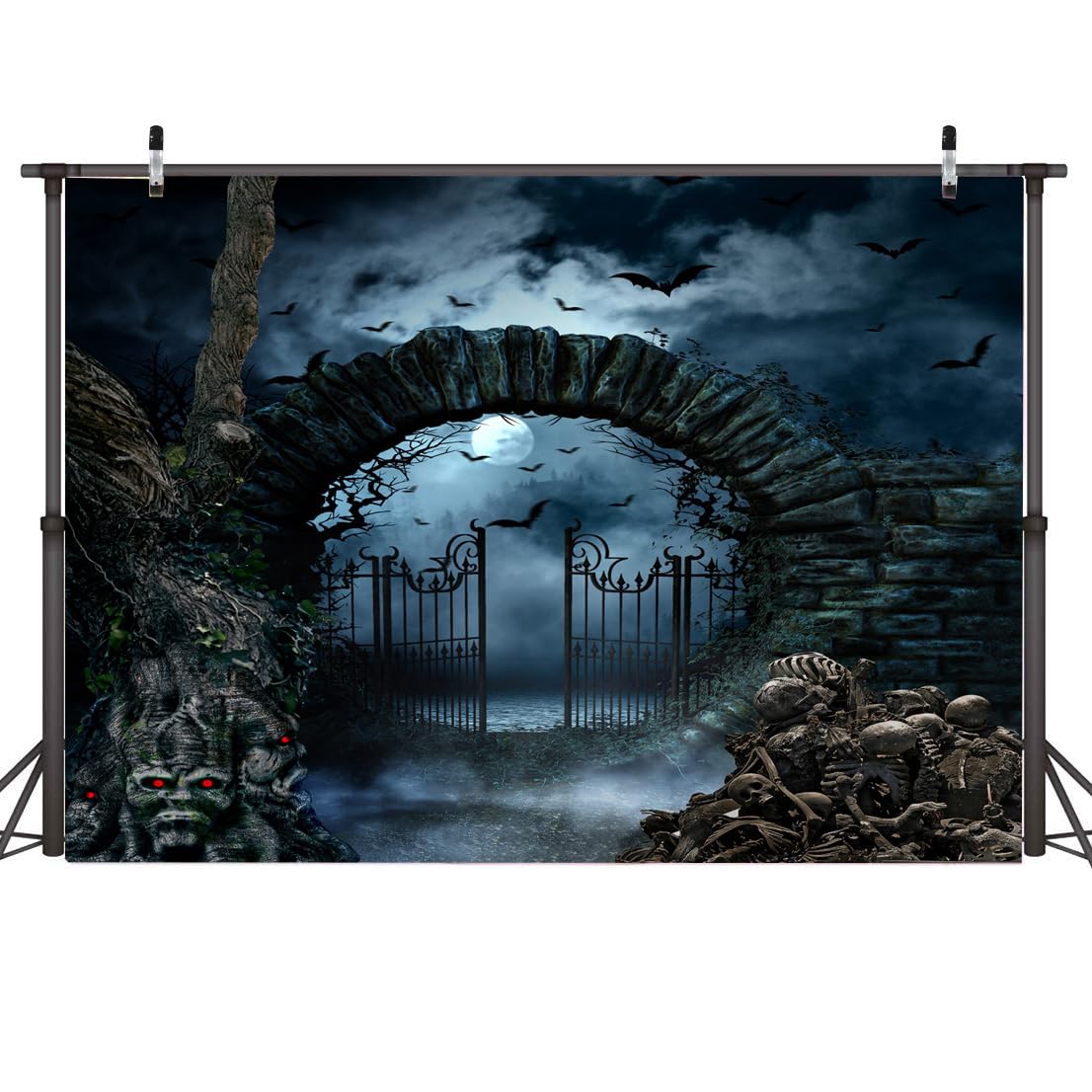 Amazon.com : AIIKES 8x6ft Halloween Photography Backdrop Halloween ...