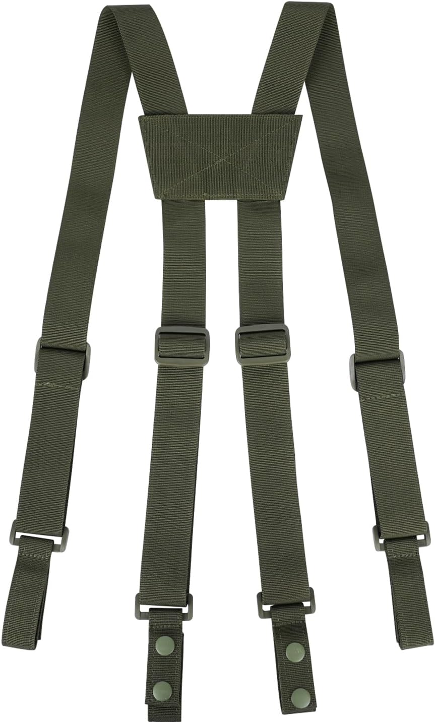 Amazon.com: KUNN Tactical Duty Belt Suspenders 1.5 Inch Police Harness ...