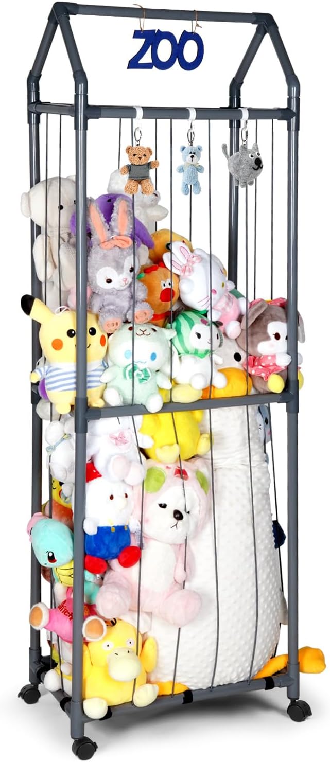 Amazon.com: Glaf Stuffed Animal Storage Toy Organizer Corner Plush Zoo ...