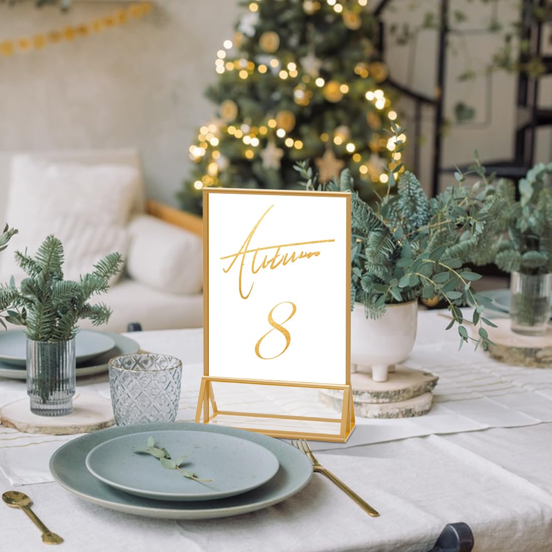 Snapklik.com : PPH-Sisy Acrylic Sign Holder 5x7 Gold Acrylic Frame ...